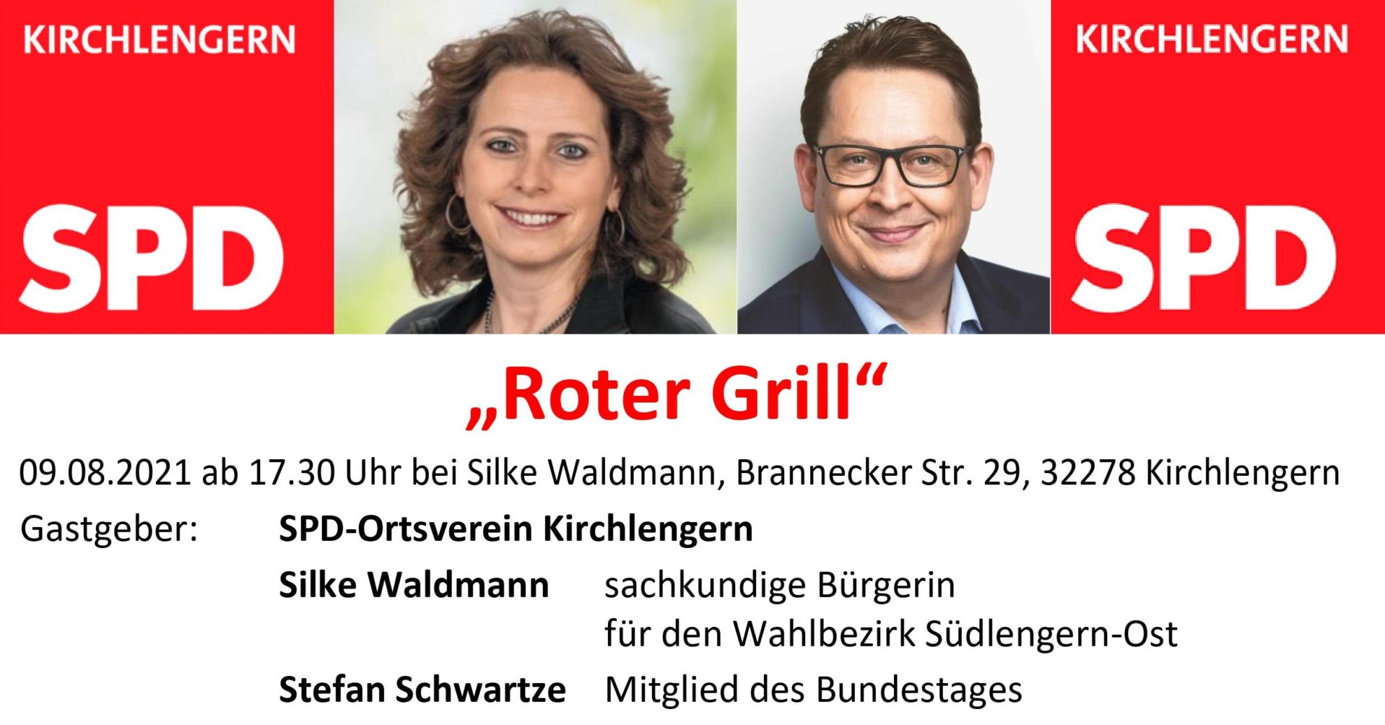 Der “Rote Grill” mit Stefan Schwartze bei Silke Waldmann › SPD Kirchlengern